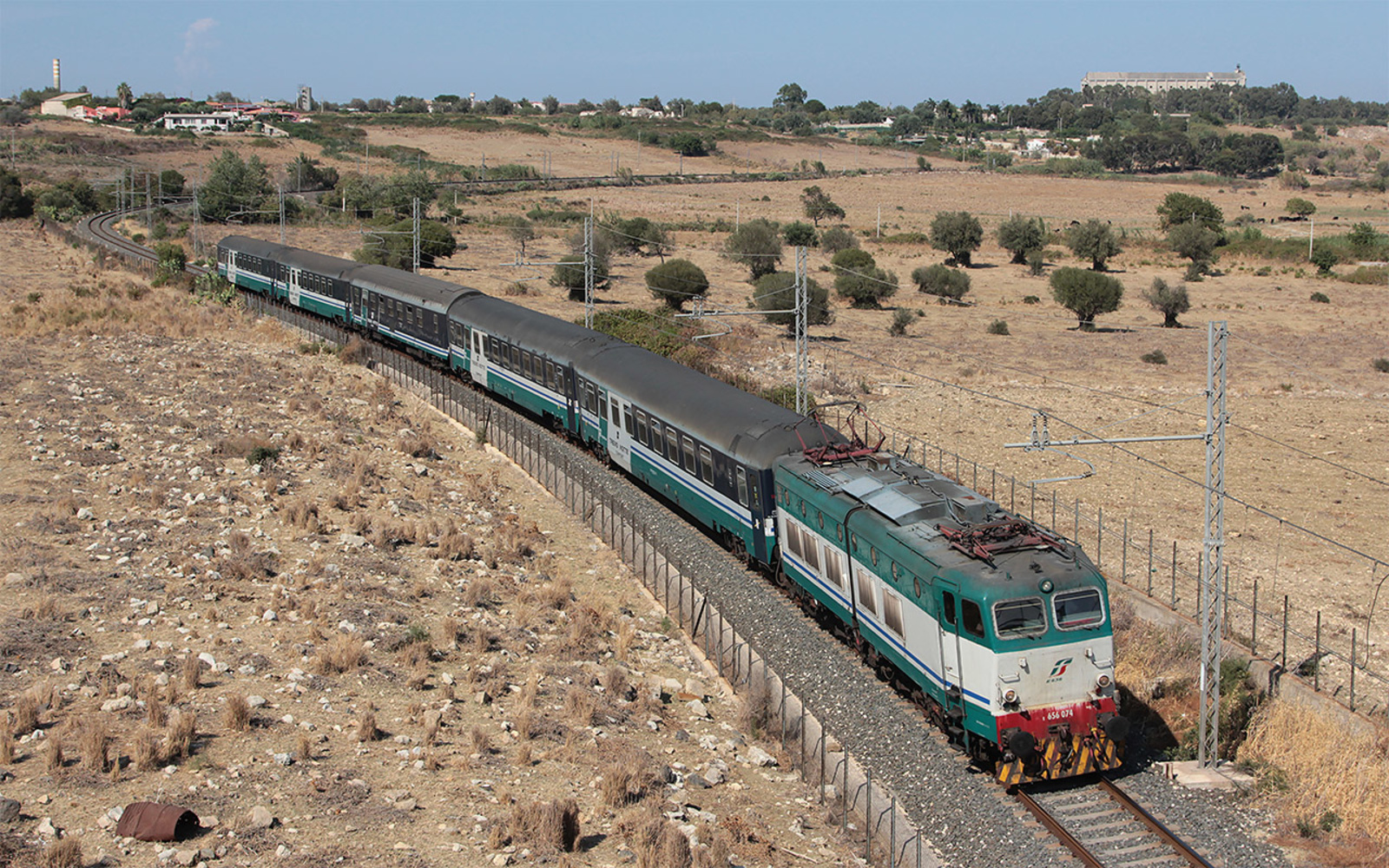 E656 074 Augusta Intercity Notte 785 | TrainsPictures